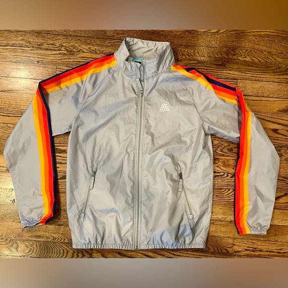 Aldi | Jackets & Coats | Aldi Full Zip Windbreaker Jacket In Gray ...